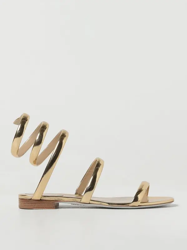 Rene Caovilla Heeled Sandal - Gold
