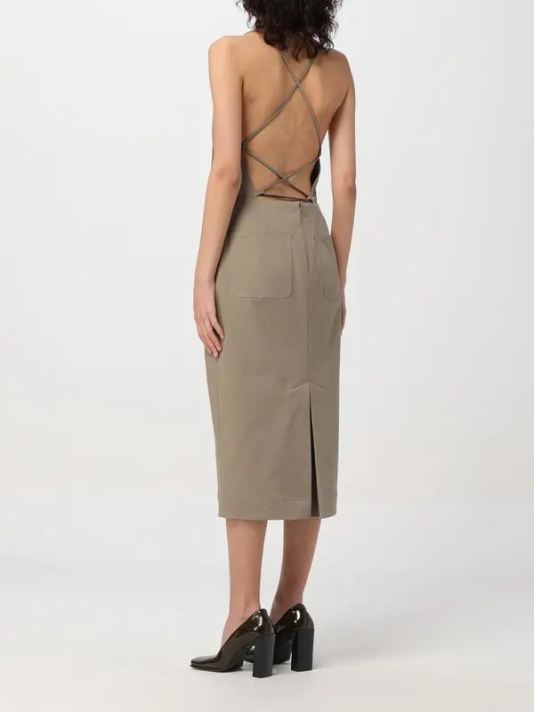 beige strappy dress Strappy Tiered Maxi Dress in Beige Stripes  Reistor