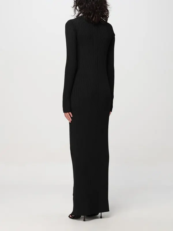 Attico Ribbed Button-detailed Maxi Dress