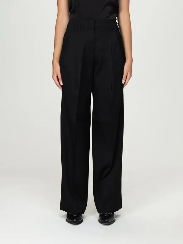 GOLDEN GOOSE Tailored Wide Leg Pants - Black