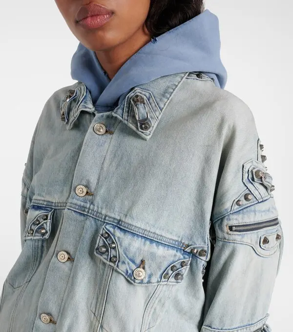 Balenciaga Cagole Oversized Denim Jacket