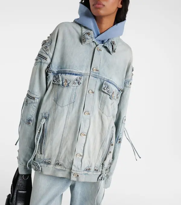 Balenciaga Cagole Oversized Denim Jacket