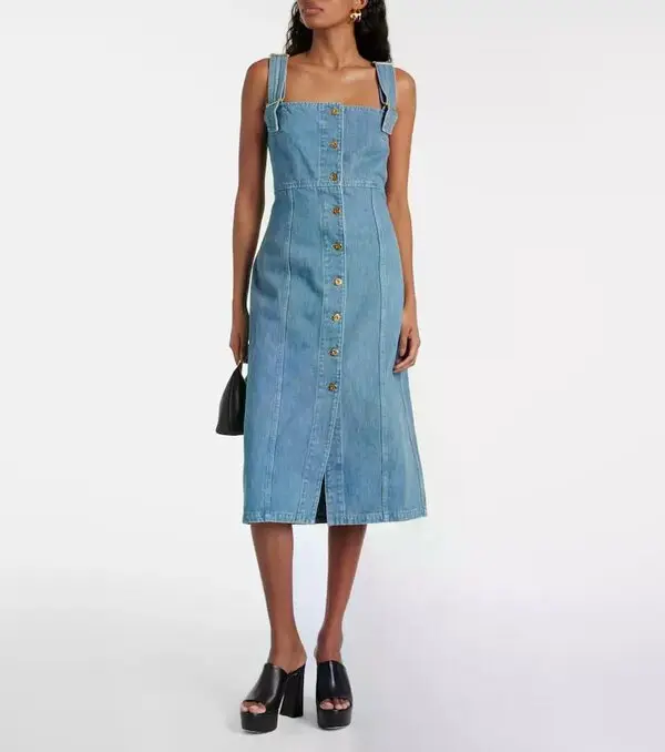 PATOU Denim Midi Dress