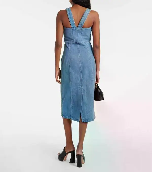 PATOU Denim Midi Dress