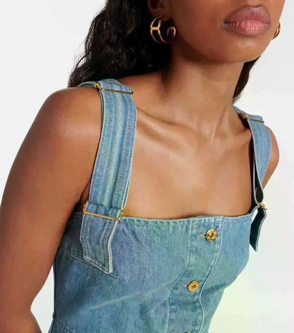 PATOU Denim Midi Dress