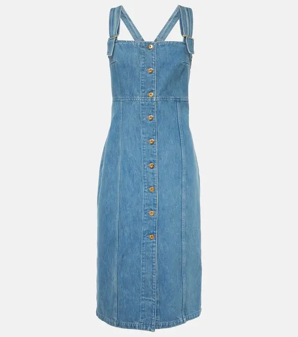 PATOU Denim Midi Dress - Blue