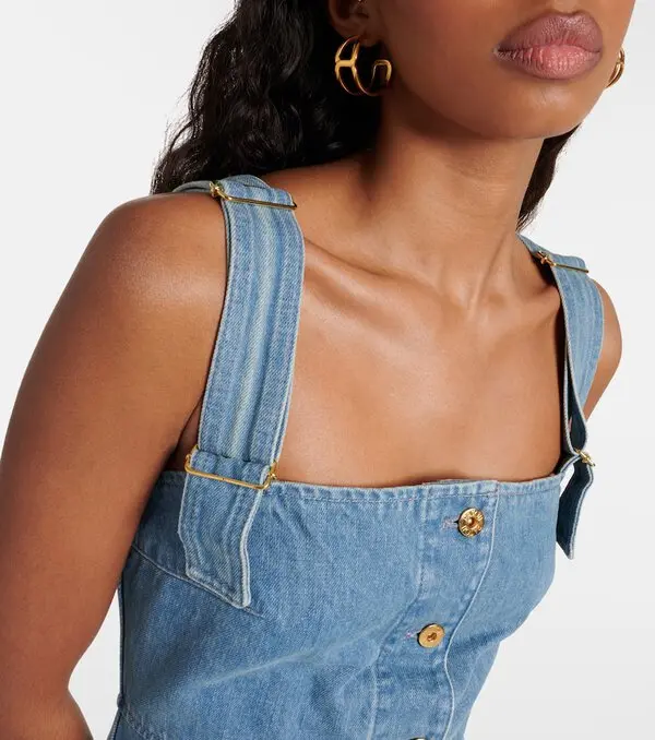 PATOU Denim Midi Dress - Blue