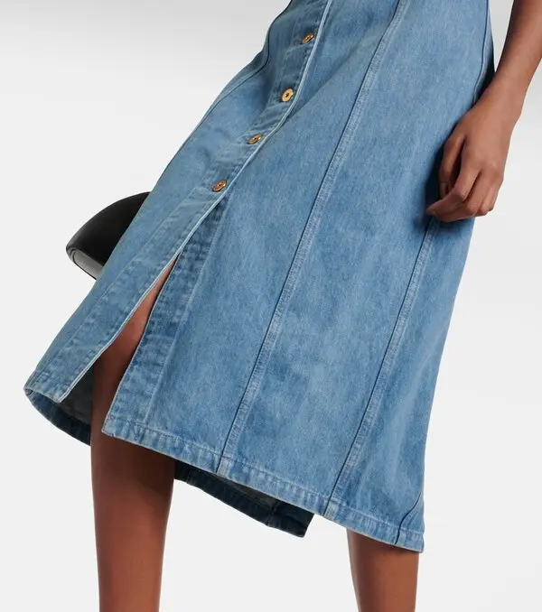 PATOU Denim Midi Dress - Blue