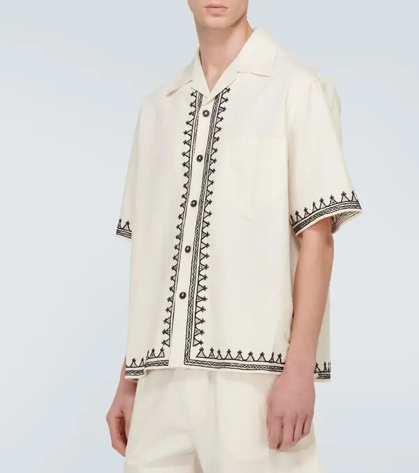 Alanui Akasha Embroidered Cotton-blend Shirt