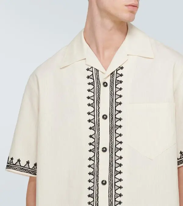 Alanui Akasha Embroidered Cotton-blend Shirt