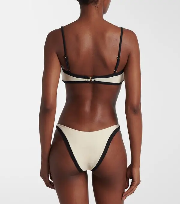 SAME Colorblocked Bandeau Bikini Top
