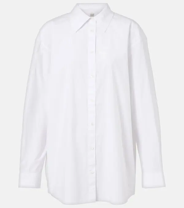 TOTEME Cotton Poplin Shirt - White