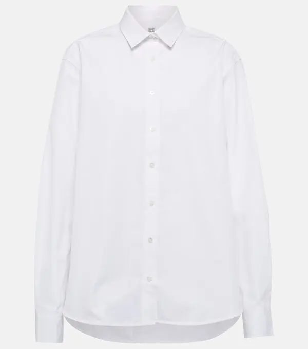 TOTEME Cotton Poplin Shirt - White