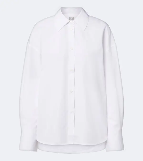 TOTEME Cotton Poplin Shirt - White