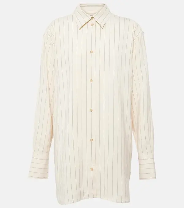TOTEME Pinstriped Shirt - White