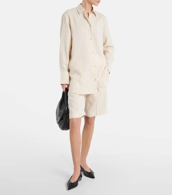 TOTEME Pinstriped Shirt - White