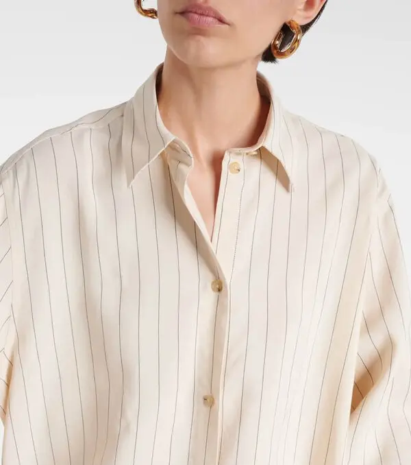 TOTEME Pinstriped Shirt - White