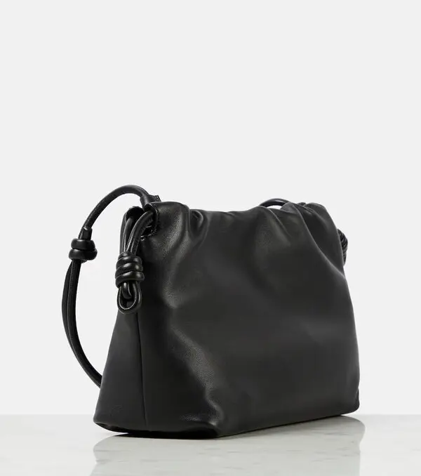 Loewe Flamenco Small Leather Clutch - Black