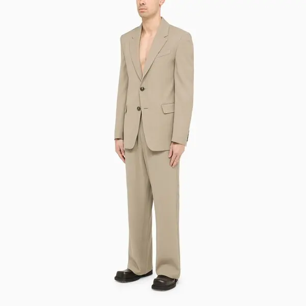 AMI Paris Light Taupe Single Breasted Blazer