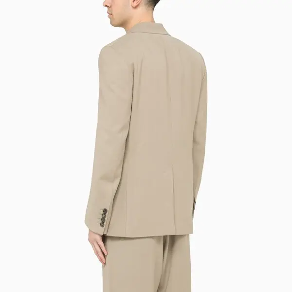 AMI Paris Light Taupe Single Breasted Blazer