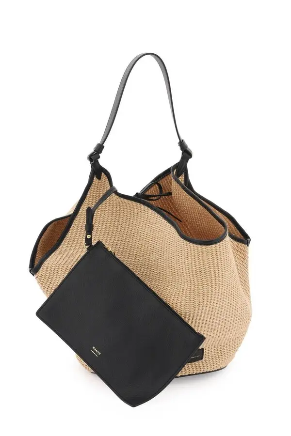 Khaite Medium Lotus Raffia Bag