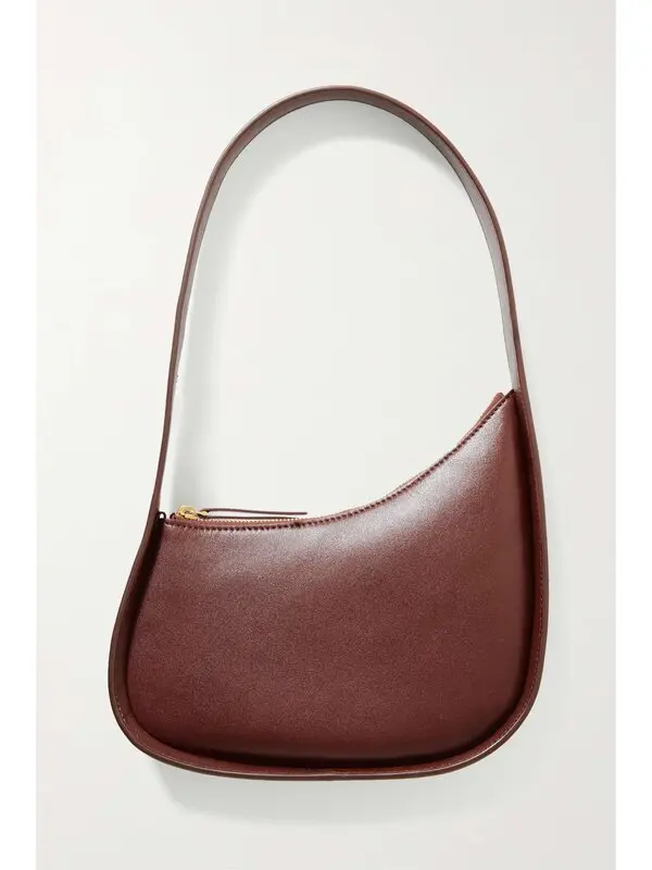 THE ROW Half Moon Leather Shoulder Bag