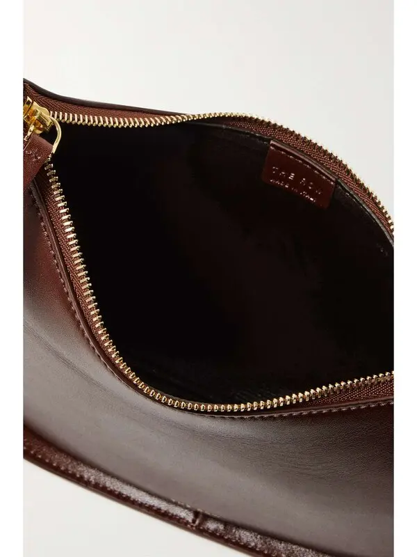 THE ROW Half Moon Leather Shoulder Bag