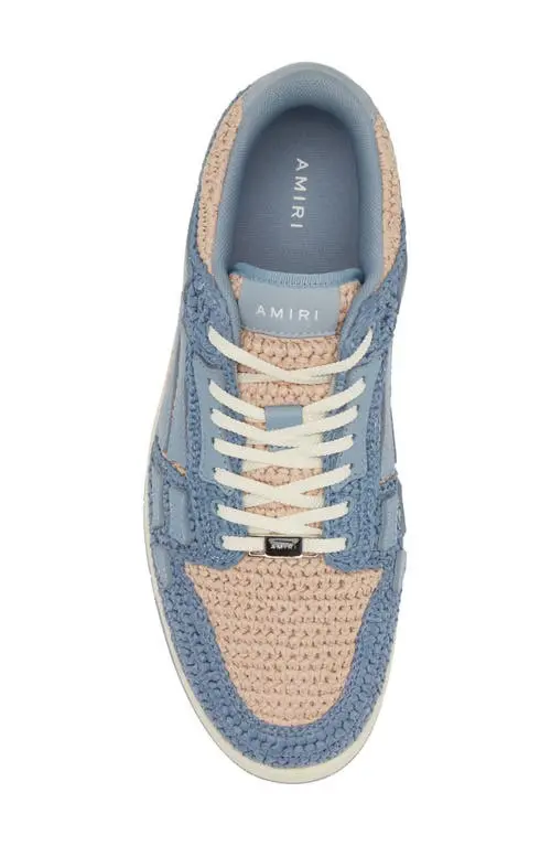 Amiri Skeleton Woven Raffia Sneaker