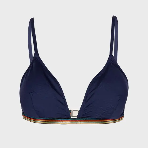 Paul Smith Signature Stripe Bikini Top - Blue