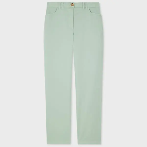 Paul Smith Mint Stretch-cotton Slim-fit Chinos - Green