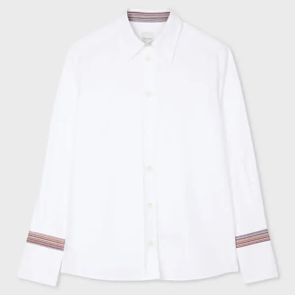 Paul Smith Signature Stripe Cuff Cotton Shirt