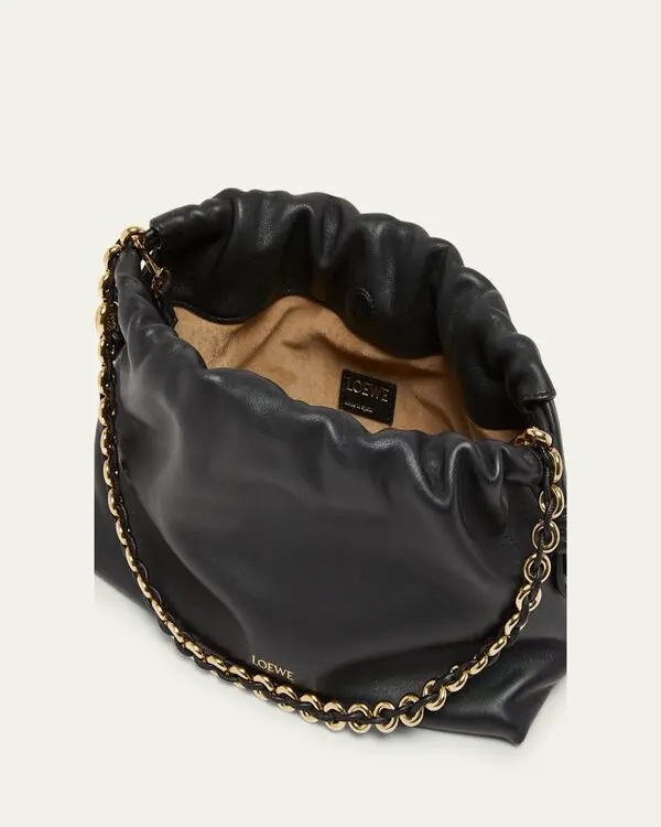 Loewe Flamenco Napa Leather Bag - Black