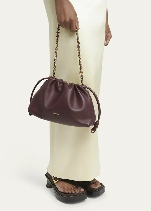 Loewe Flamenco Napa Leather Bag - Black