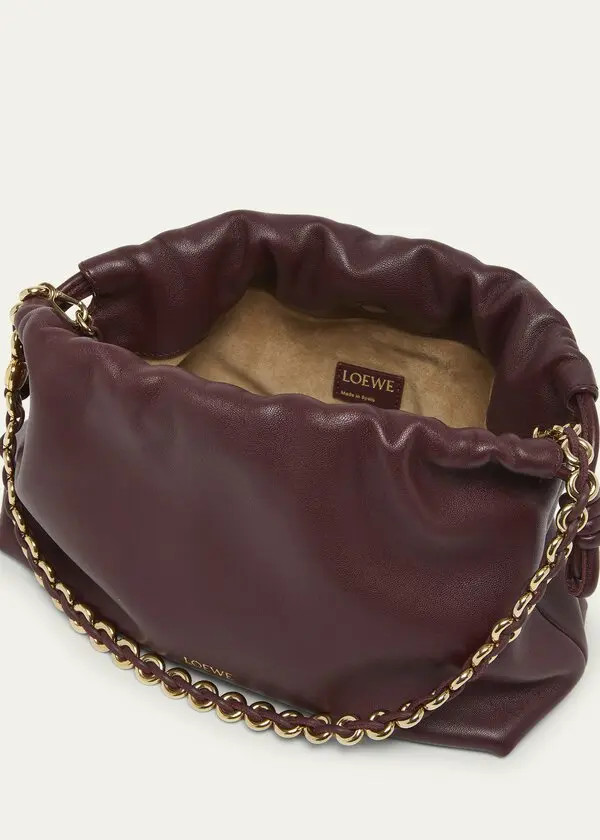 Loewe Flamenco Napa Leather Bag - Black