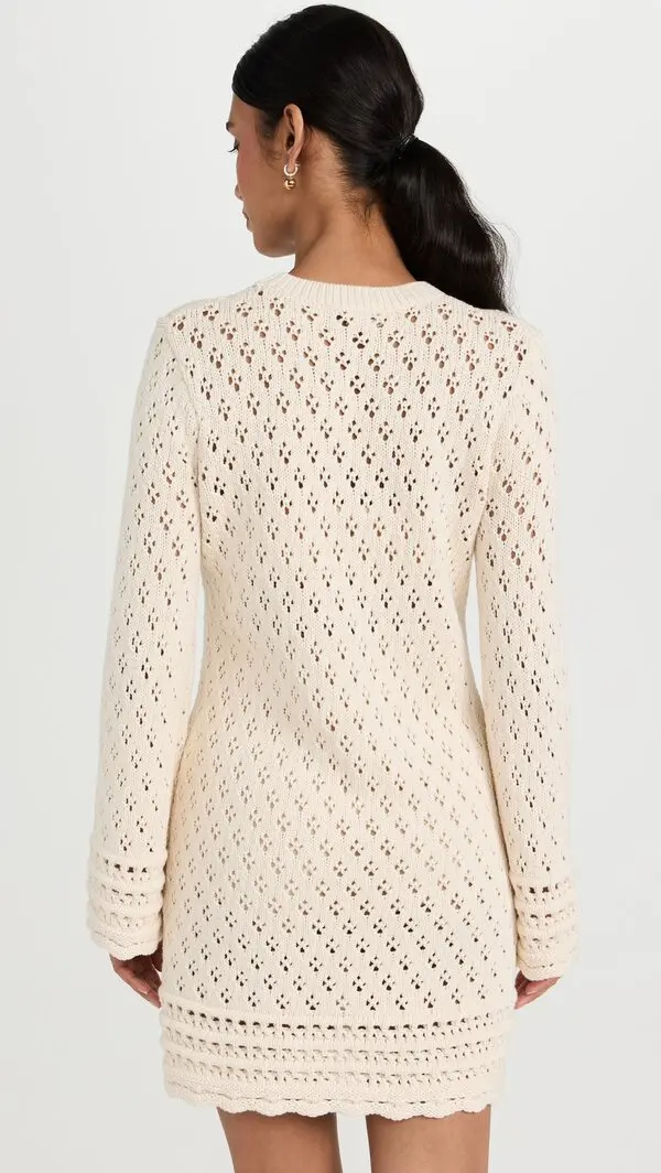 Frame Crochet Shift Dress In Ecru - 70% Off | Editorialist