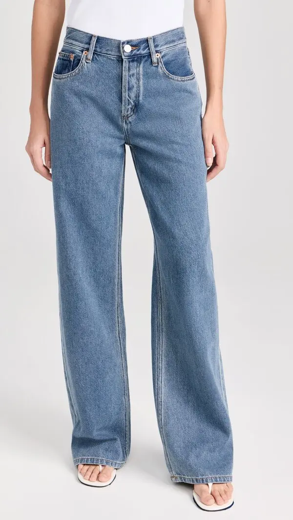 Still Here Walker Straight Leg Jeans - Cloud Classic Blue