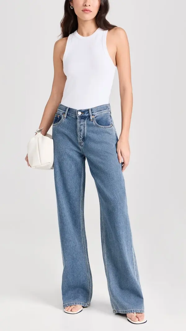 Still Here Walker Straight Leg Jeans - Cloud Classic Blue