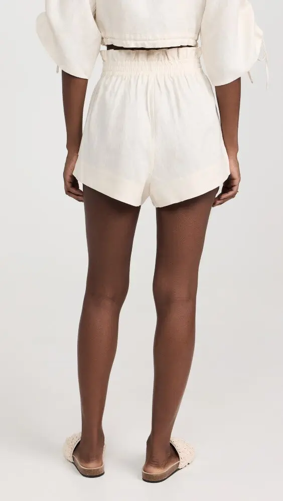 HEVRON Mira Shorts - Ivory