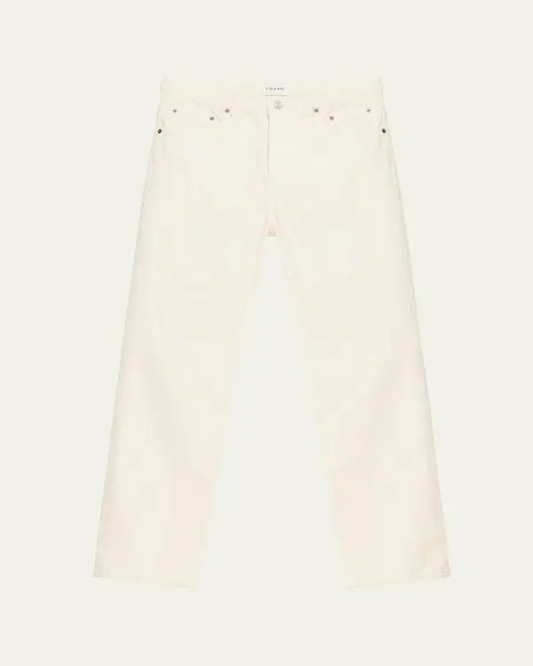 FRAME Straight-leg Jeans - Off White