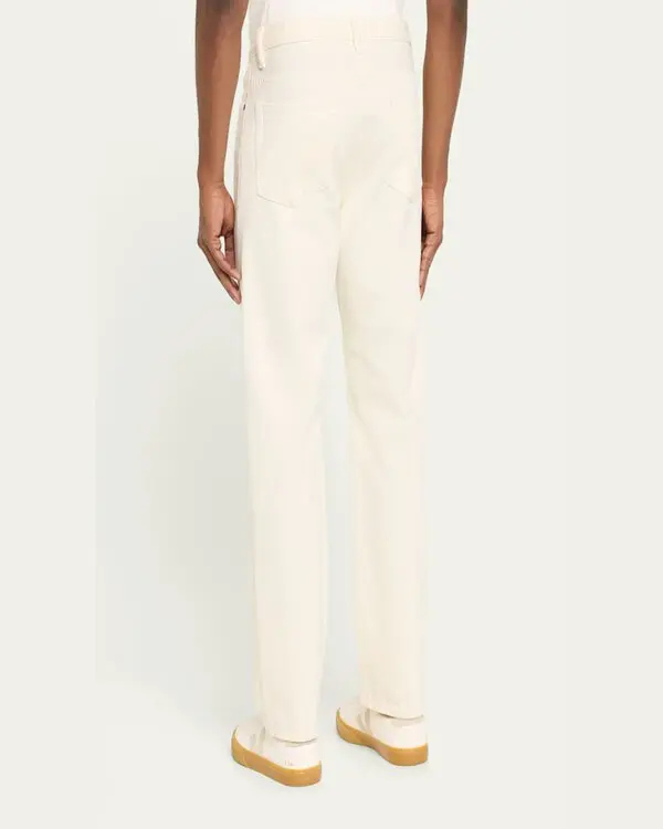 FRAME Straight-leg Jeans - Off White