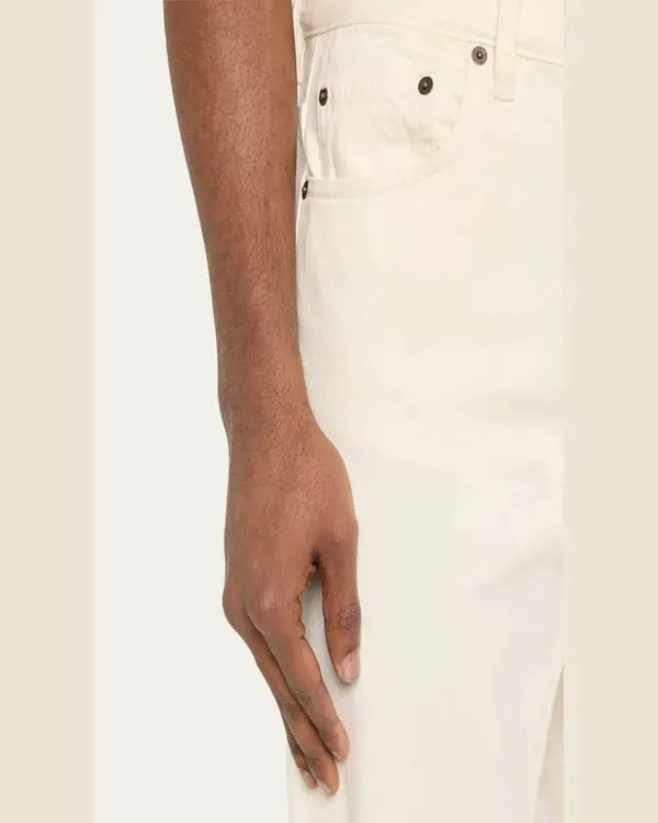 FRAME Straight-leg Jeans - Off White