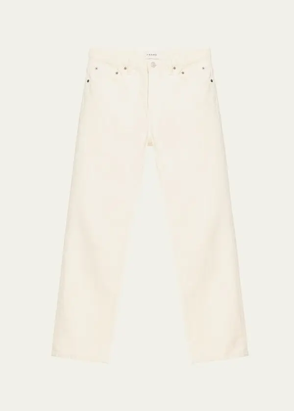 FRAME Straight-leg Jeans - Off White