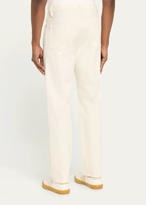 FRAME Straight-leg Jeans - Off White