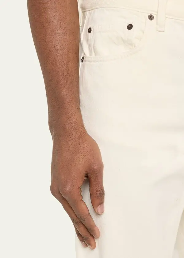 FRAME Straight-leg Jeans - Off White