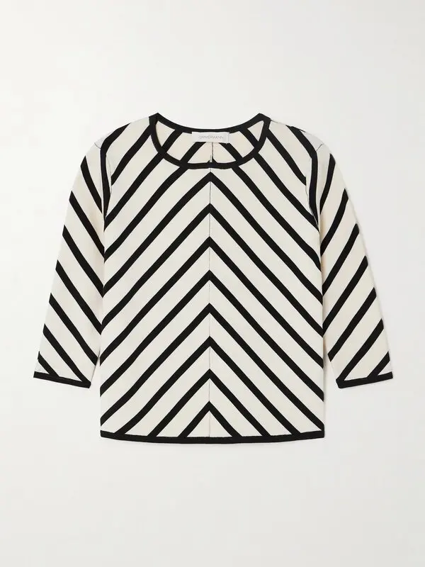 Zimmermann Natura Striped Stretch-knit Top
