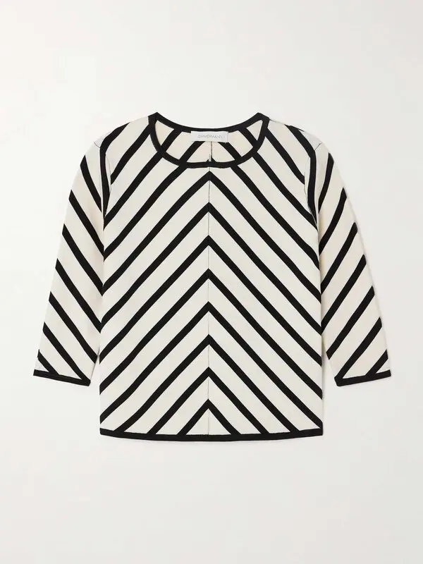 Zimmermann Natura Striped Stretch-knit Top