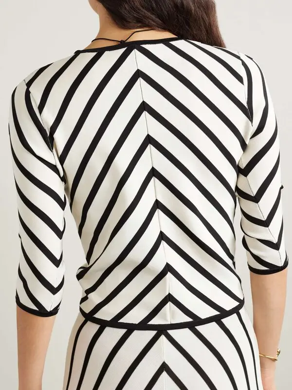 Zimmermann Natura Striped Stretch-knit Top