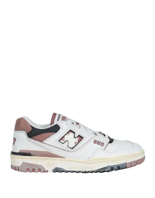 NEW BALANCE Leather Low-top Sneakers - White