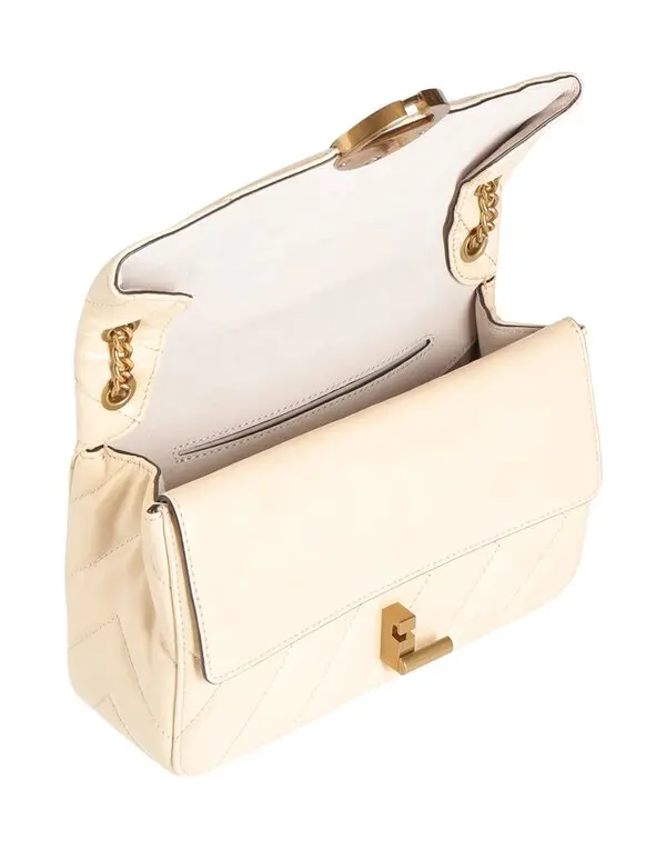 Sandro Quilted Leather Shoulder Bag With Twist-lock Fastening