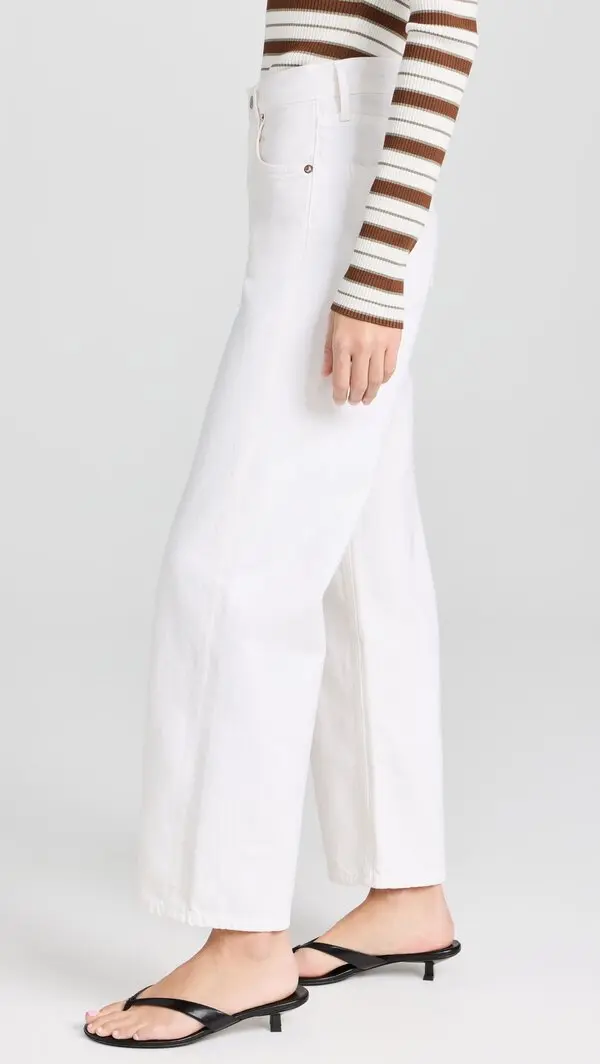 AGOLDE Ren High-rise Wide-leg Jeans - Fortune Cookie